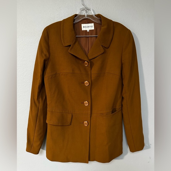 melrose | Jackets & Coats | Vintage Brown Melrose Suit Jacket Blazer ...